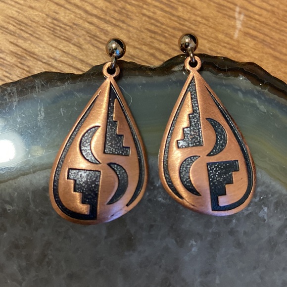 WMCO | Jewelry | Vintage Wheeler Copper Earrings 25 Guc | Poshmark